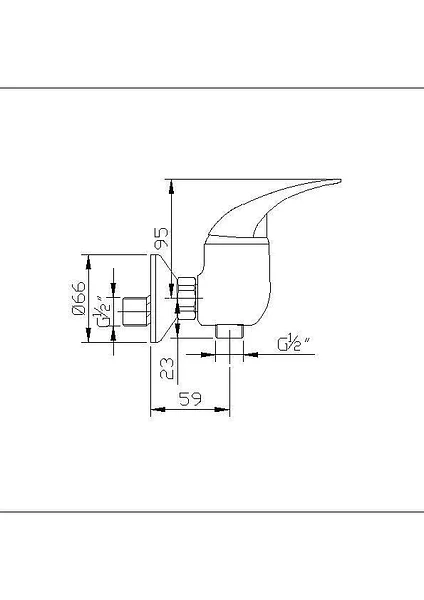 Bath mixer Sarr Design كيورا SD1014-CP كروم
